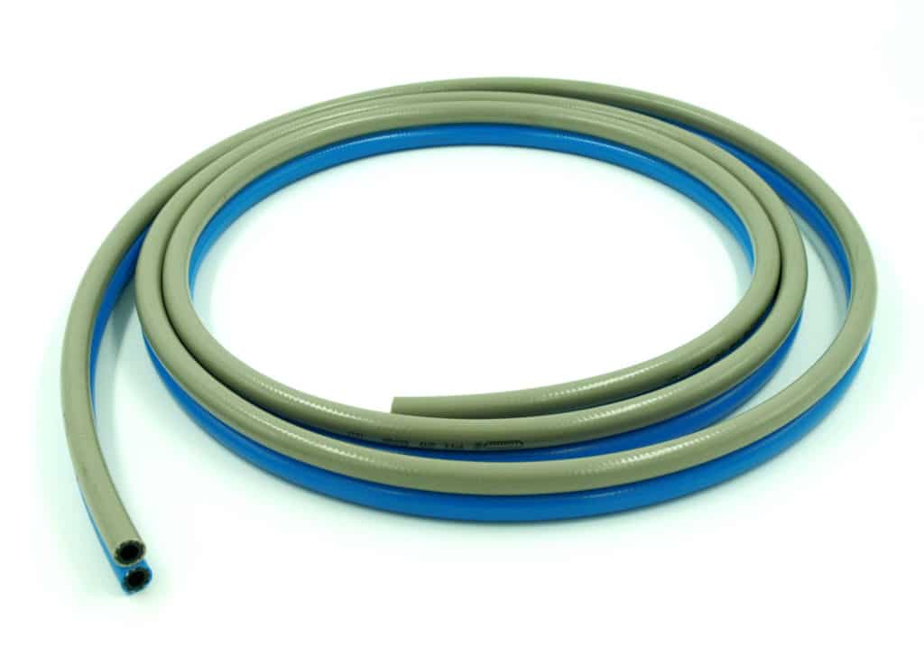 Zwillings-Steuerleitung 2 x NW 6mm, blau & grau - Eder Strahltechnik